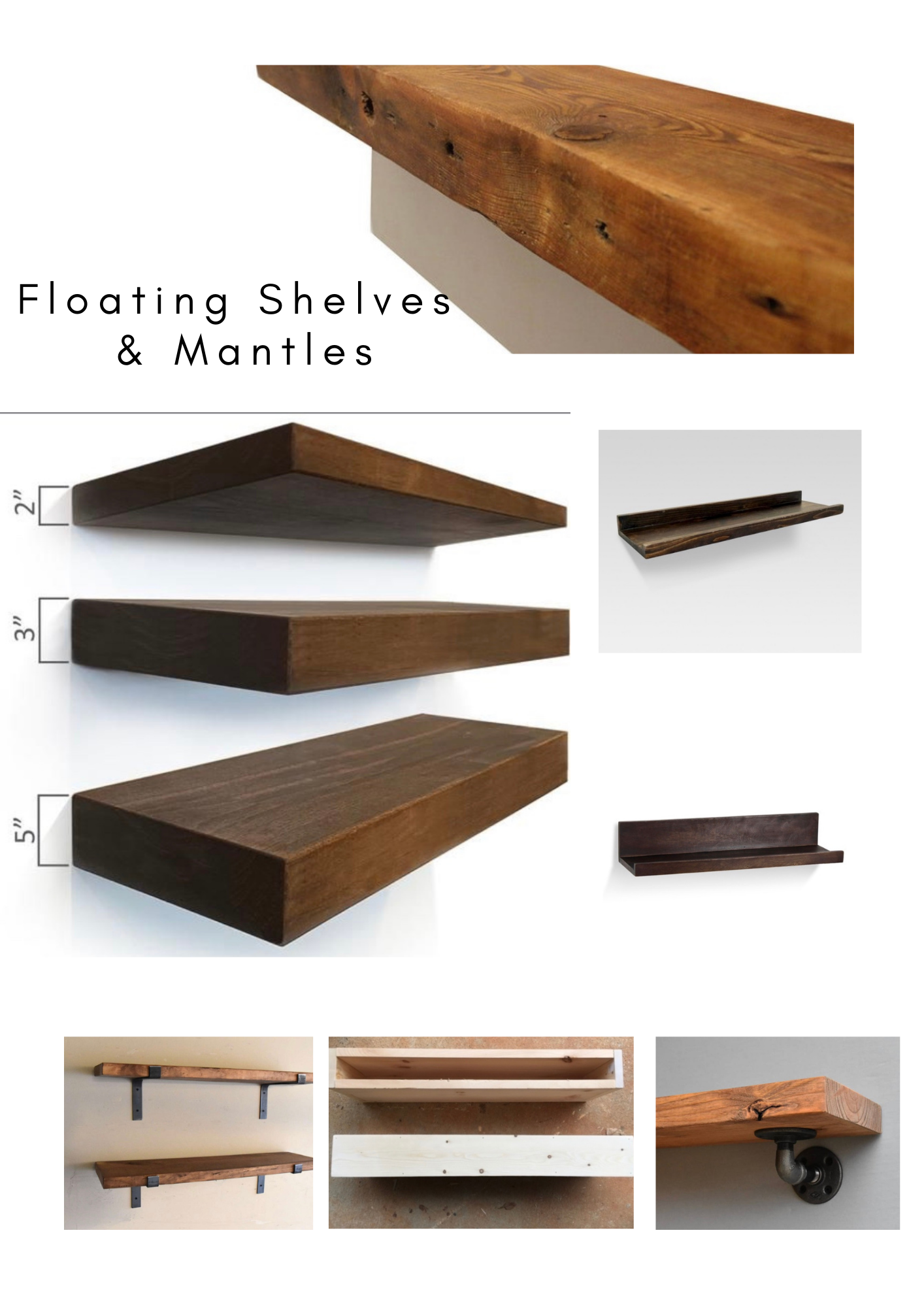 Shelves & Mantles - Grit & Ash I Designs
