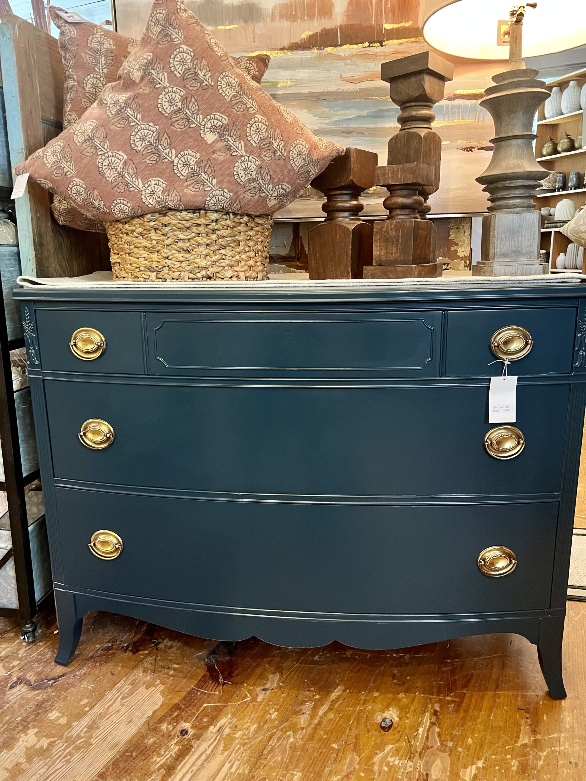 Dark Teal Dresser - Grit & Ash I Designs